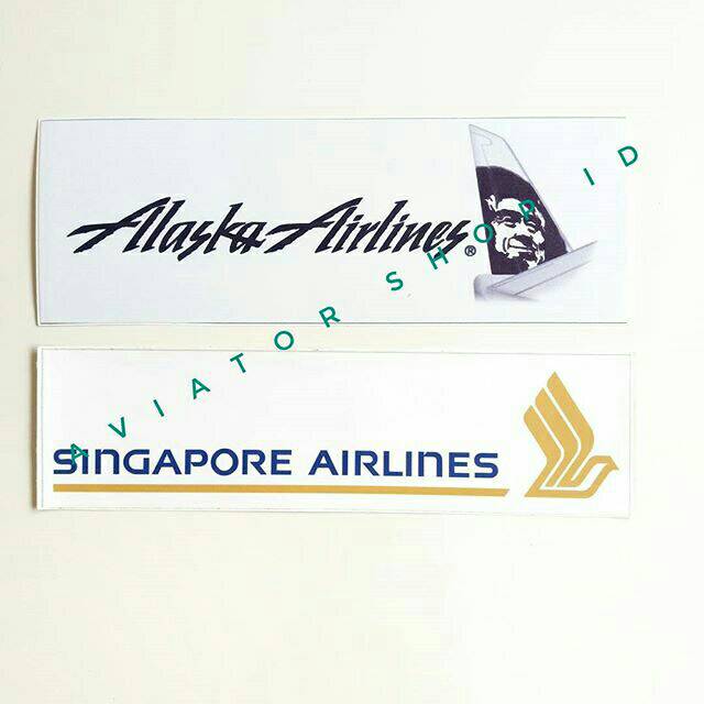 Jual STIKER ALASKA AIRLINES ATAU SINGAPORE AIRLINES | Shopee Indonesia