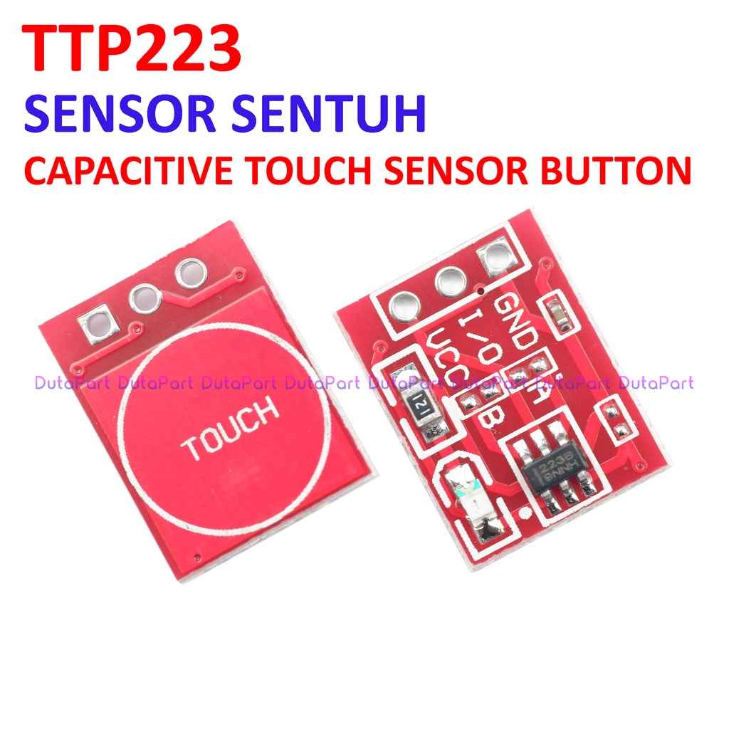 Jual TTP223 Sensor Sentuh Capacitive Touch Sensor Button 1 Channel Module | Shopee Indonesia
