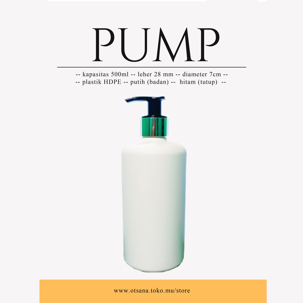Jual Botol pump pompa 500ml | Shopee Indonesia