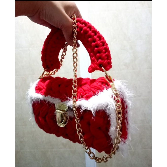 Jual Tas rajut hand bag sekaligus slim bag limited edition model korea ...