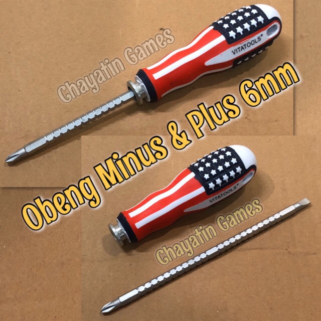 Jual OBENG MIN-PLUS BESAR | Shopee Indonesia