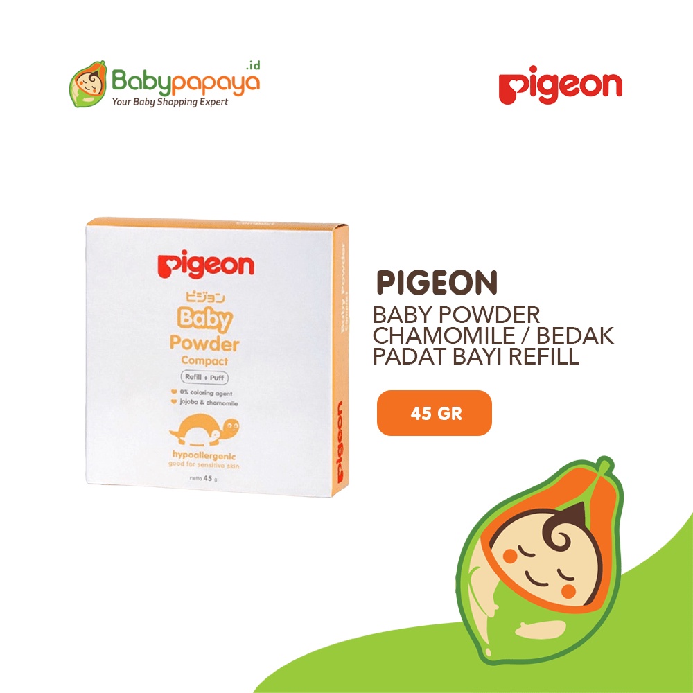 Jual PIGEON Baby Powder Cake Chamomile Refill / Bedak Padat Bayi 45Gr ...