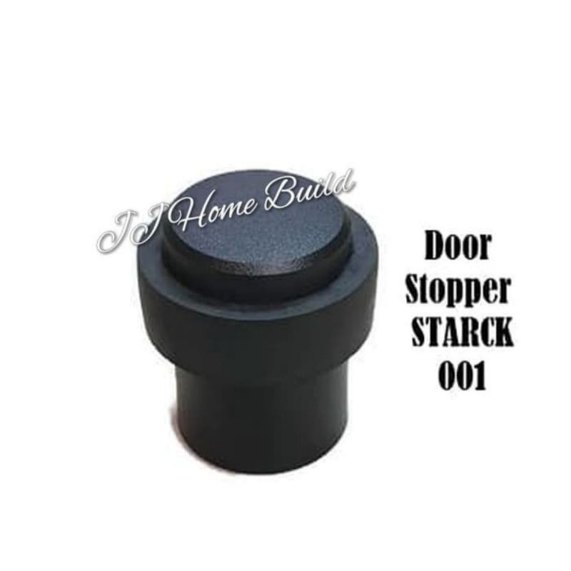 Jual Door Stopper/Stopper pintu/Penahan pintu karet Hitam Matt Black ...
