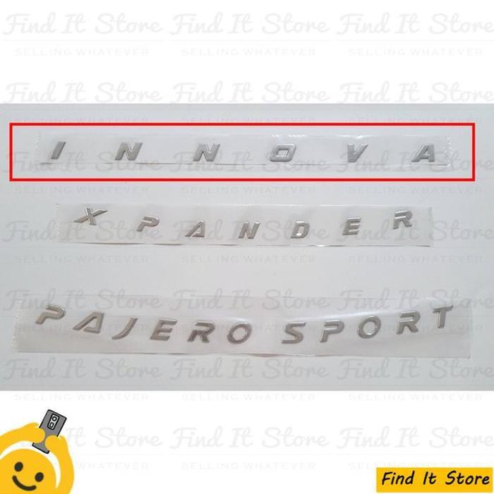 Jual Engine Hood Emblem Innova Toyota 3D Logo Tulisan Kap Mesin Sticker ...