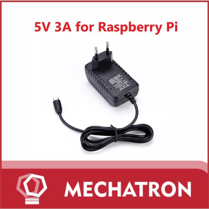 Jual Adaptor Power Supply Charger 5V 3A Micro USB Raspberry pi | Shopee ...