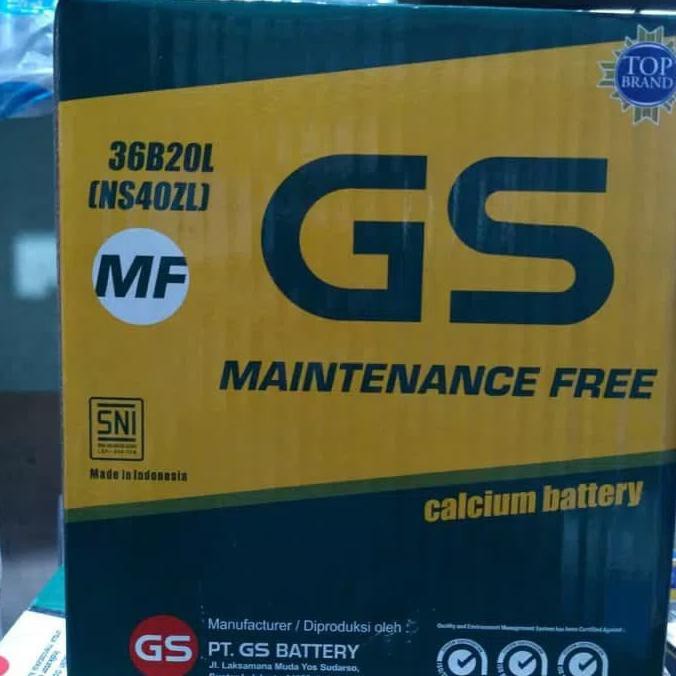 Jual AKI GS astra MF / kering NS40zl / 38b20l 12v-35ah | Shopee Indonesia