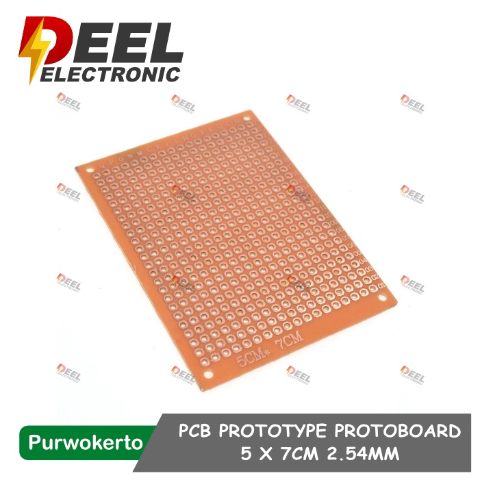 Jual PCB PROTOTYPE PROTOBOARD PCB MATRIX SINGLE SIDE VEROBOARD 5X7CM 2.54MM | Shopee Indonesia