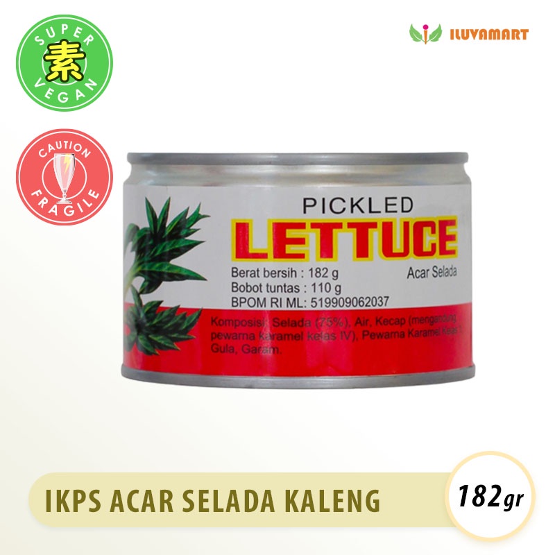 Jual IKPS PICKLED LETTUCE 182gr Acar Selada Dalam Kaleng Sayur Kaleng ...