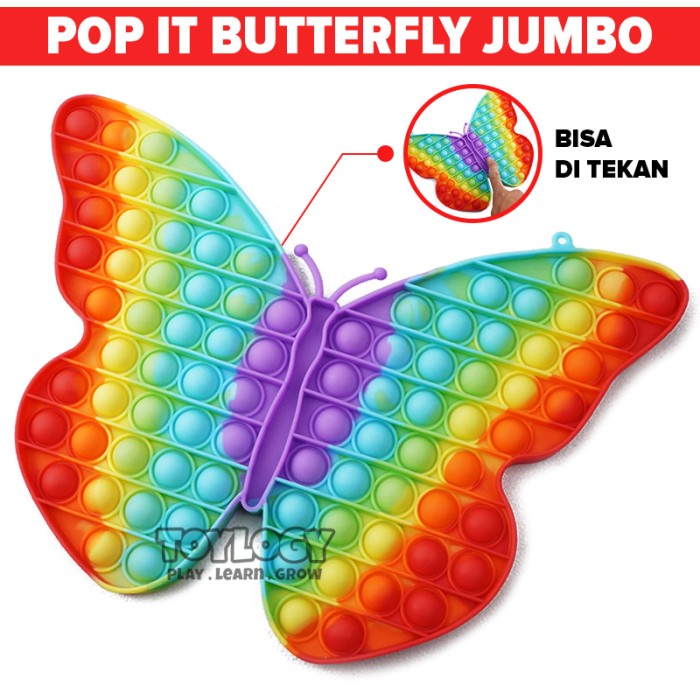 Jual Mainan Anak Pop It Popit Fidget Push Sensory Stress Tool warna ...