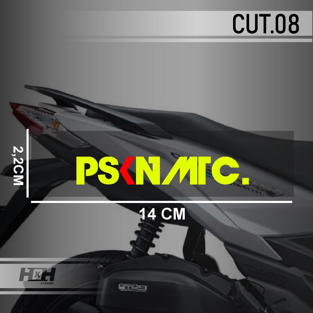 Jual Cutting Sticker PSKNMTC Pasukan Matic Original Aksesoris Motor ...