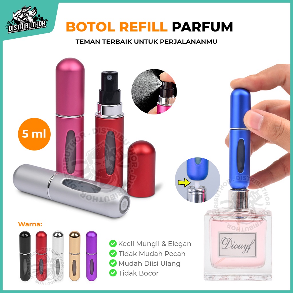 Jual Botol Parfum Mini Tempat parpum refil travel kecil Wadah isi ulang ...