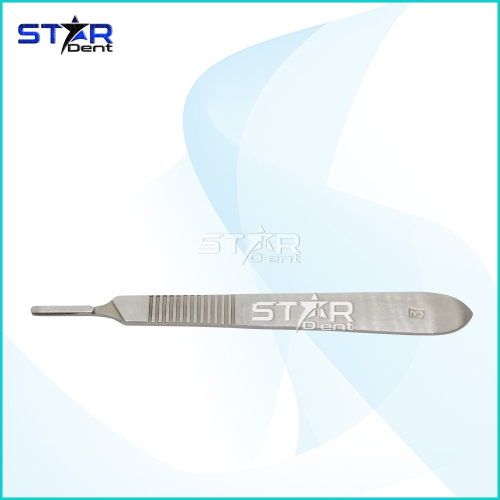 Jual Dental Scapel Scaple Scalpel Blade Bisturi Surgical Holder NO 3 ...