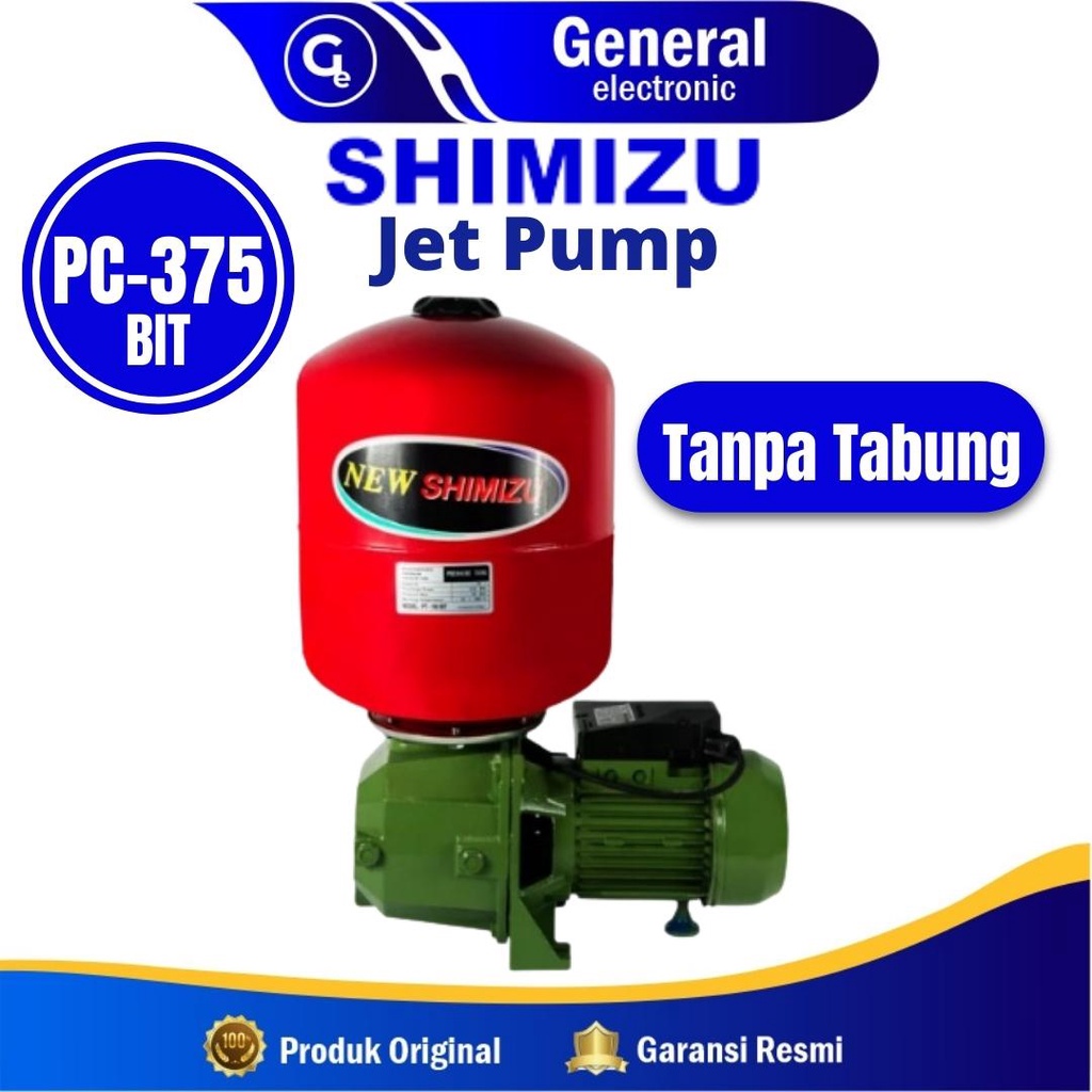 Jual Pompa Air Jet Pump SHIMIZU PC-375 BIT / Pompa Air Sumur Dalam 375 Watt (TANPA TABUNG ...