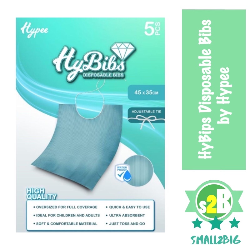 Jual HyBips Disposable Bibs by Hypee | celemek / bib dewasa sekali ...