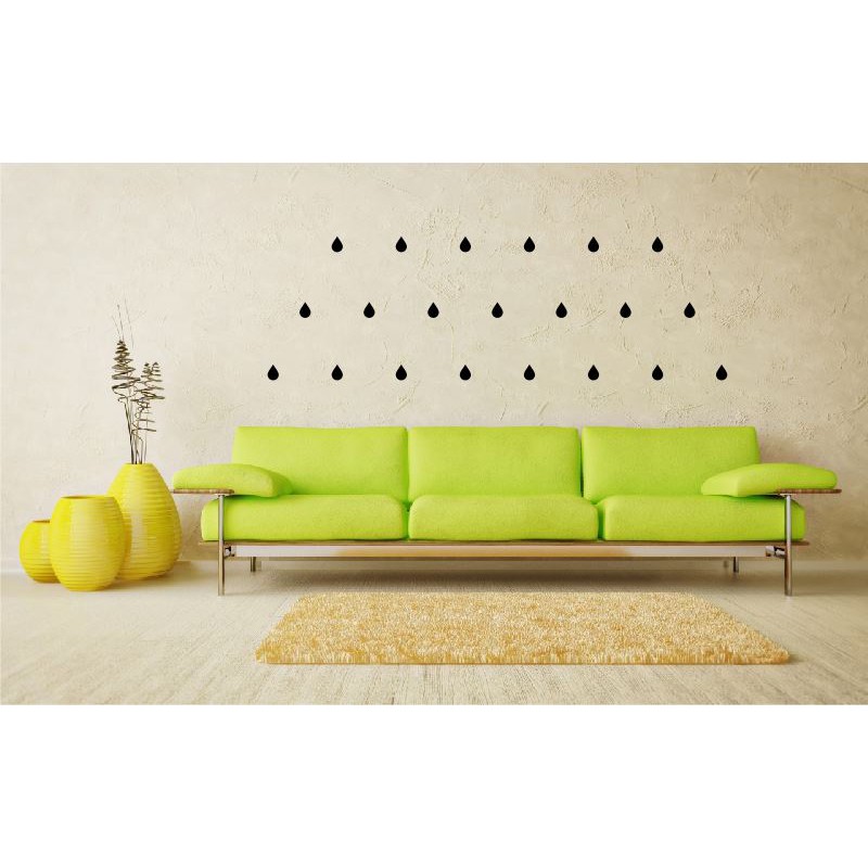 Jual Wall Sticker Water Rain Drop Cutting Stiker Dekorasi Dinding Tetes ...