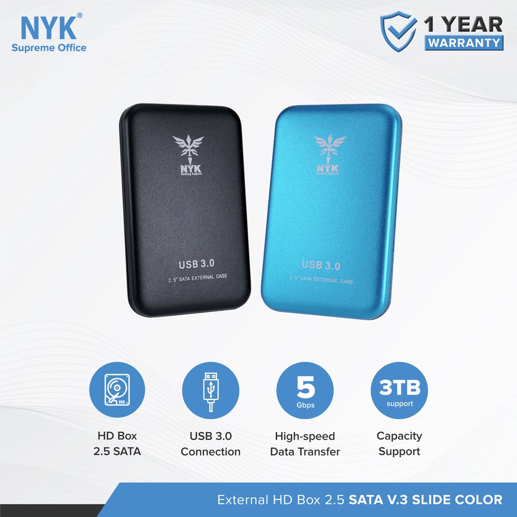 Jual NYK Casing Hard Disk SSD External Case 2.5" Sata USB 3.0 | Shopee ...