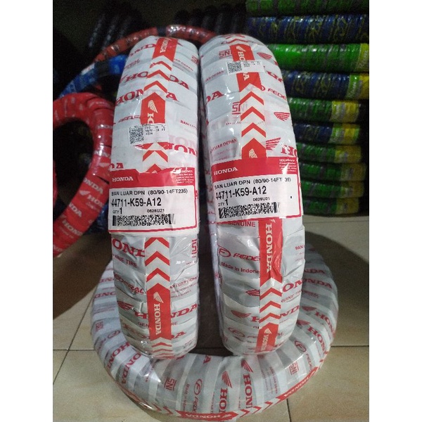 Jual Ban motor Federal 80/90 R14 Tubles Ban luar AHM 80/90 R14 tubles ...