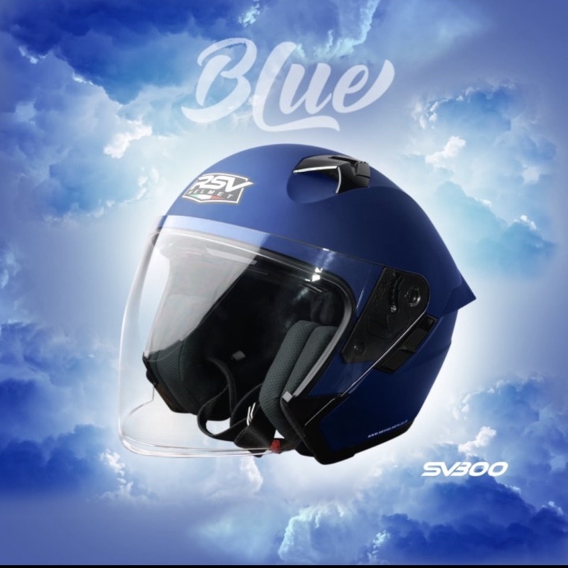 Jual RSV SV300 BLUE DOFF DOUBLE VISOR | Shopee Indonesia