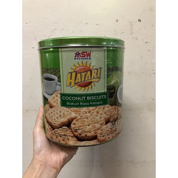 Jual Biskuit Kaleng Hatari Coconut 325 Gram | Shopee Indonesia