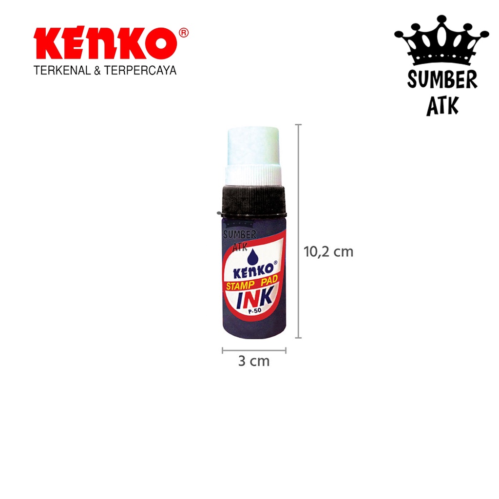 Jual Tinta Stempel Pyramid / KENKO Stamp Pad Ink 50 cc / Refill Stamp ...