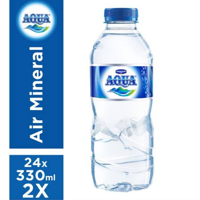 Jual AQUA Mineral Water 330ml x 24 Btl | Shopee Indonesia