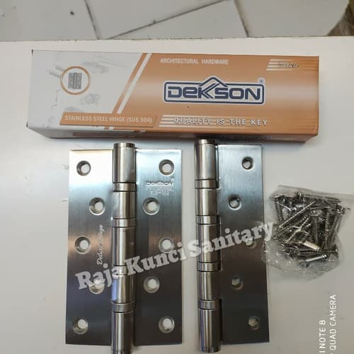 Jual Engsel Dekson Deluxe 5"X3"x3mmx4bb SUS 304/Engsel Dekson ORIGINAL ...