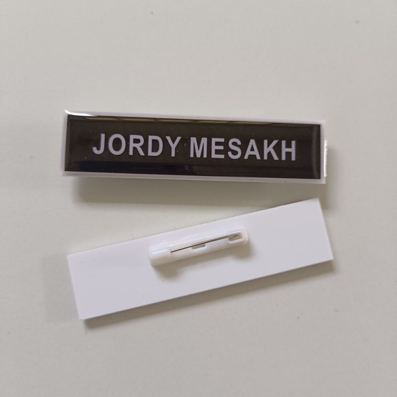 Jual Name Tag Nama Dada Magnet Peniti Kuningan & Akrilik Resin - Dokter ...