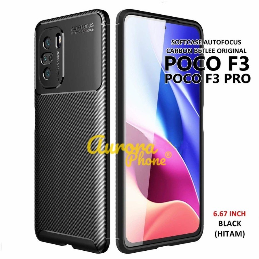 Jual Original Xiaomi Poco F3 / Poco F3 Pro Soft Case Autofocus Carbon ...