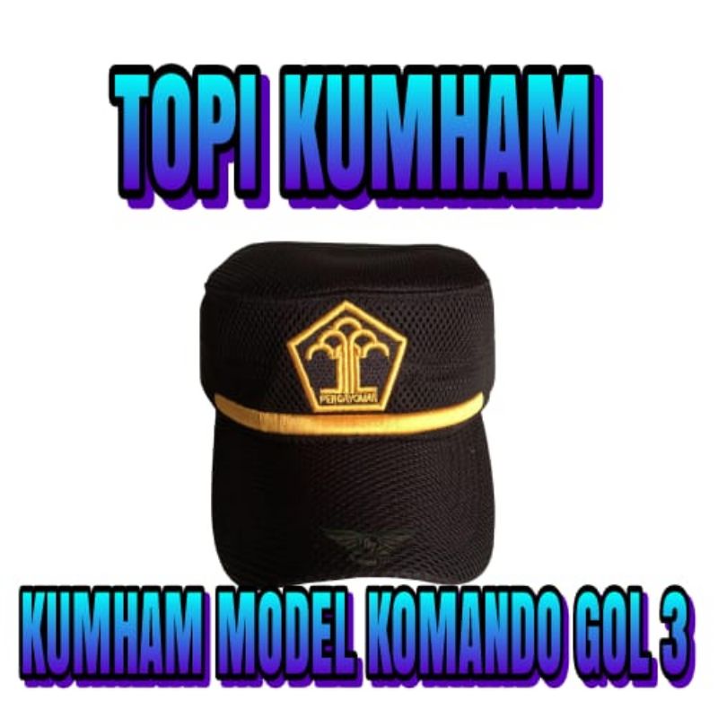Jual TOPI KUMHAM MODEL KOMANDO GOL 3 BAHAN JALA DOUBLE MES | Shopee ...