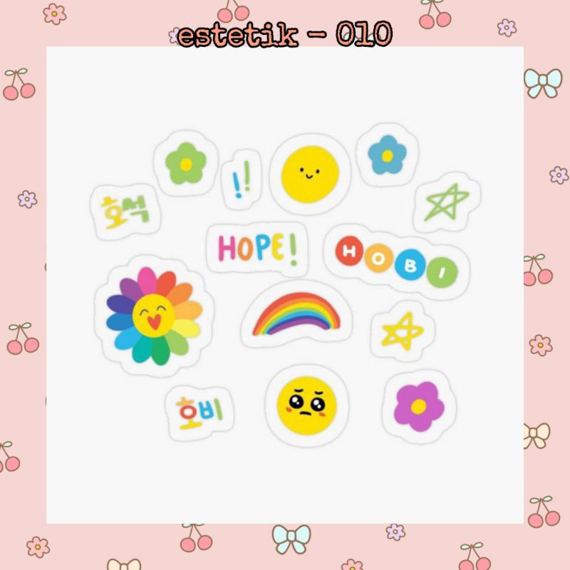 Jual Sticker Aesthetic estetik stiker aestetik stiker custom | Shopee ...