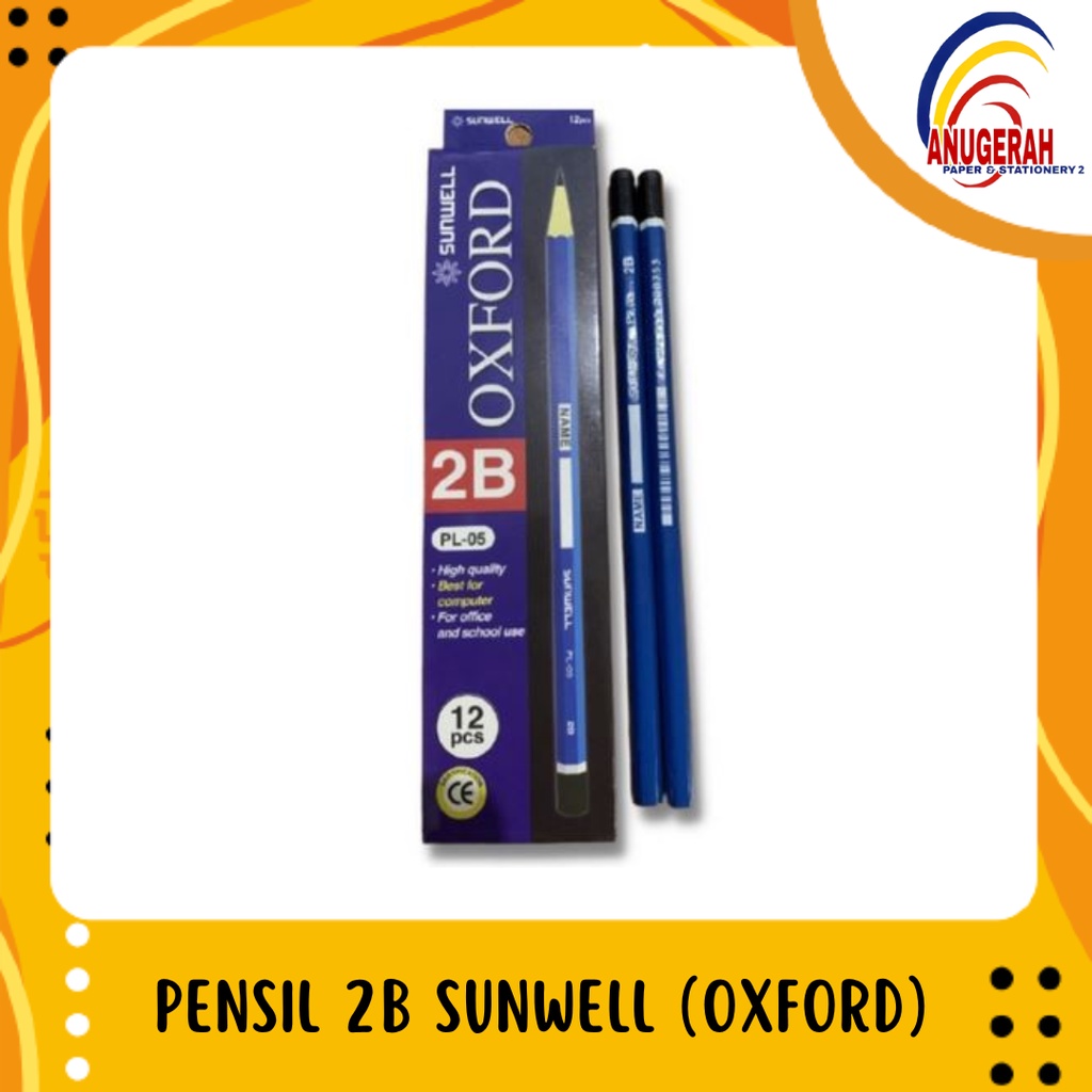 Jual PENSIL 2B SUNWELL (Oxford) (LSN) | Shopee Indonesia