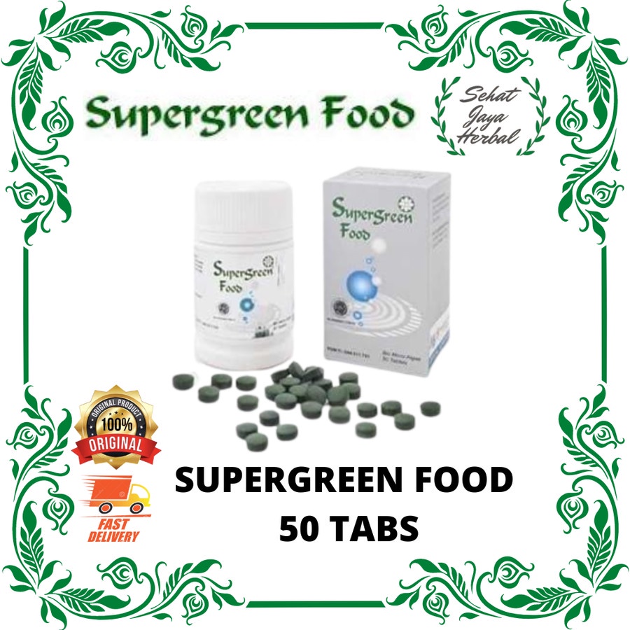 Jual Supergreen Food SGF Suplemen Padat Gizi Chlorella Spirulina Obat ...