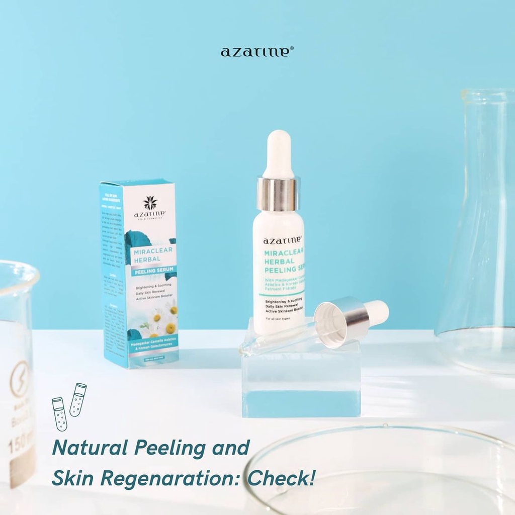 Jual Filmood - Azarine Peeling serum AHA BHA Miraclear Herbal Serum ekspoliasi menghilangkan sel ...