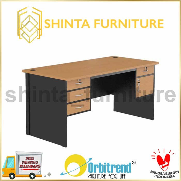 Jual Meja Kantor 5 Laci/ Meja Kerja/ Office Table 1 Biro Orbitrend CST ...