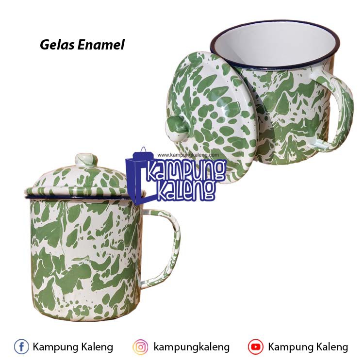 Jual Cangkir Gelas Enamel Ukuran 9 cm | Shopee Indonesia