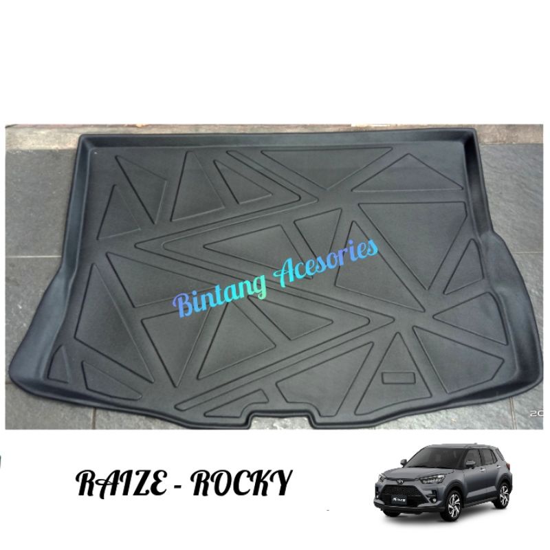 Jual Karpet Bagasi Mobil Toyota RAIZE Daihatsu ROCKY Trunk Trey Karpet ...