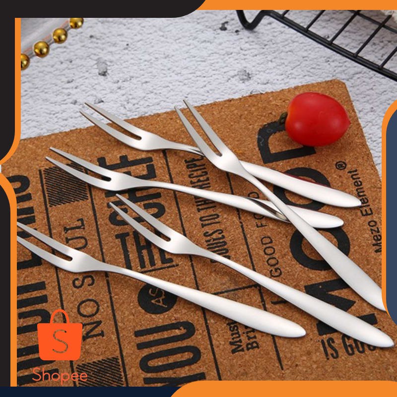 Jual Garpu Mini Stainless Steel Garpu Buah Tusukan Garpu 2 Gigi Garpu ...
