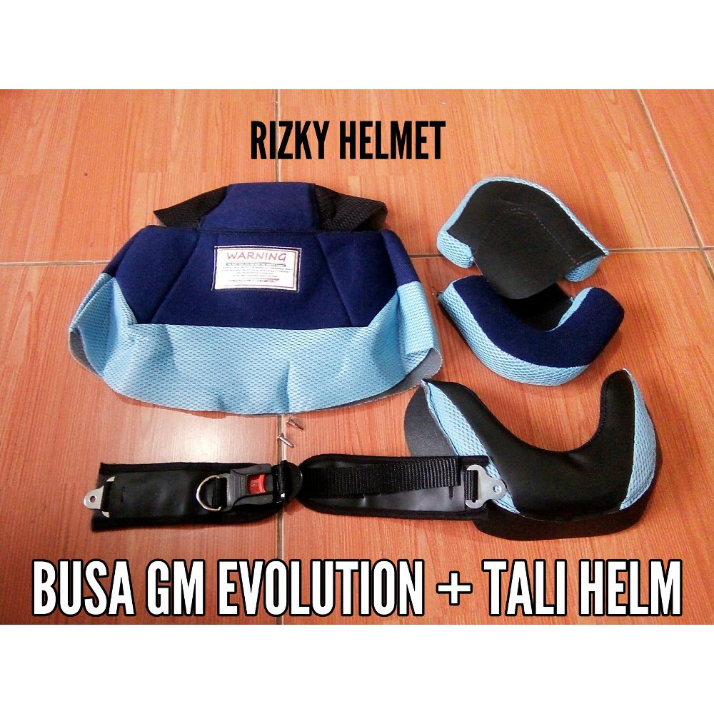 Jual Busa helm gm evolution dan tali helm besi plus paku ripet Terbaik ...