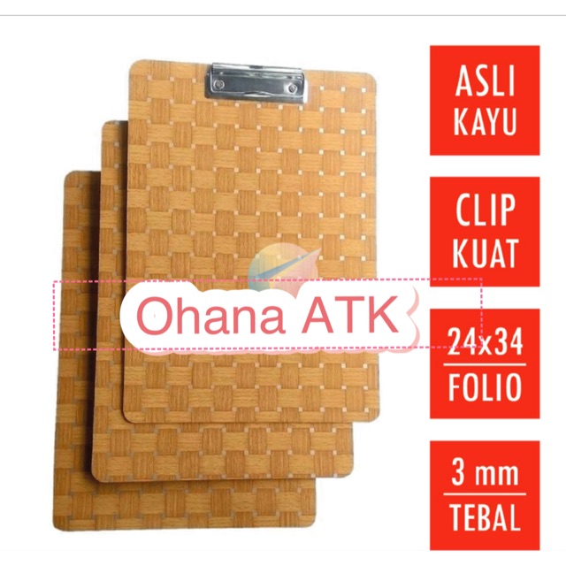 Jual Clip board / papan dada / papan ujian / papan jalan triplek ...
