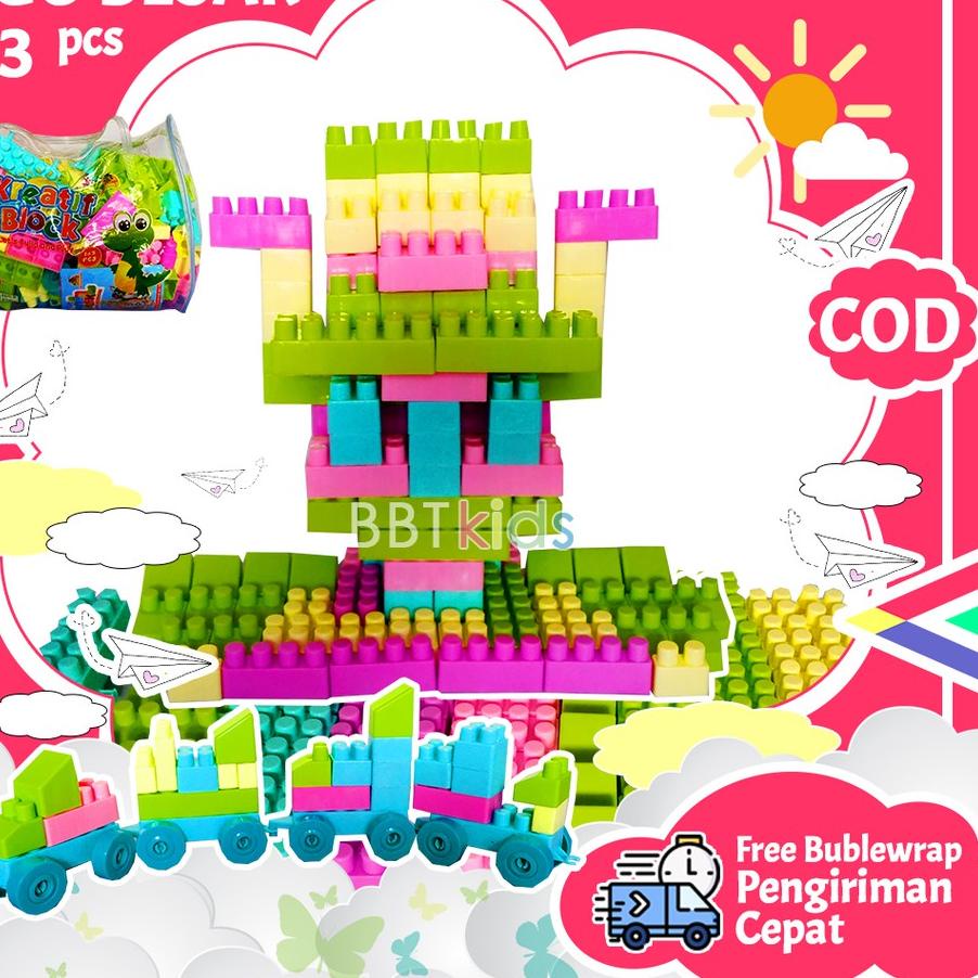 Jual Bagus LEGO BESAR 163 PCS BRICKS BLOCK KREATIF BLOK SUSUN MAINAN ...