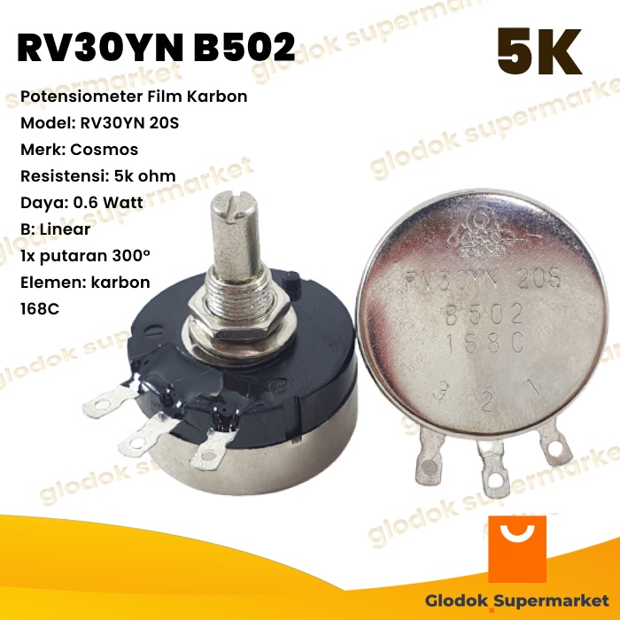 Jual Potensio Cosmos RV30 5K RV30YN 20S B502 | Shopee Indonesia
