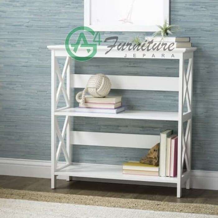 Jual Rak Buku Simple Kayu Jati Etagere | Shopee Indonesia