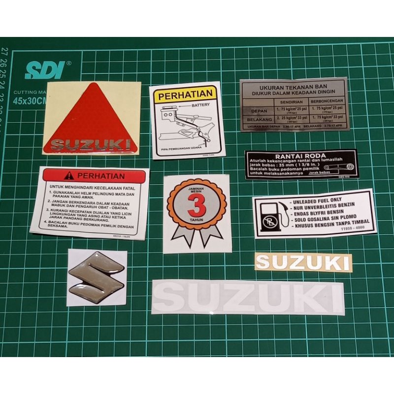 Jual Stiker Pelengkap Stiker Rangka Suzuki Shogun Kebo Shogun 110 ...
