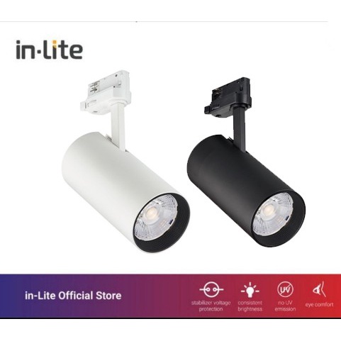 Jual Lampu LED Tracklight In-lite 12w lampu sorot spotlight rel ...