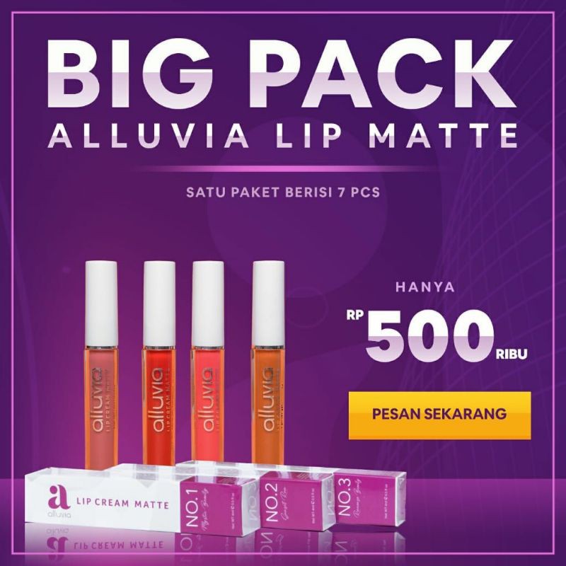 Jual Original big pack Alluvia lip matte , member resmi Alluvia ...