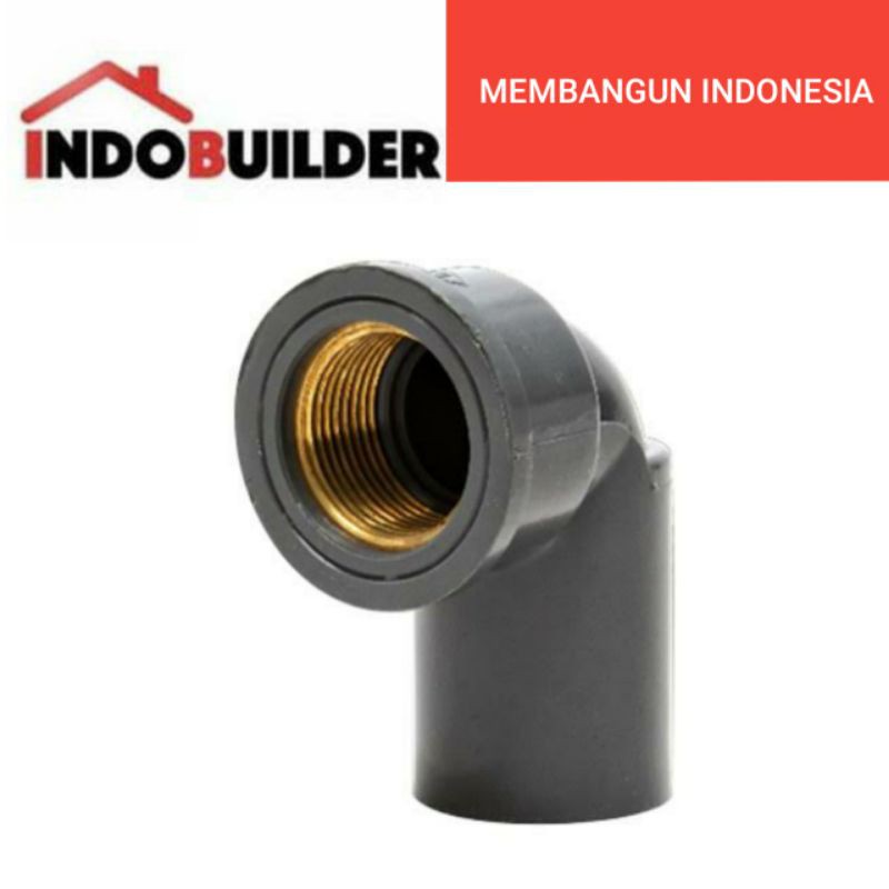 Jual KNEE DRAT DALAM KUNINGAN PVC 1/2 INCH AW | Shopee Indonesia