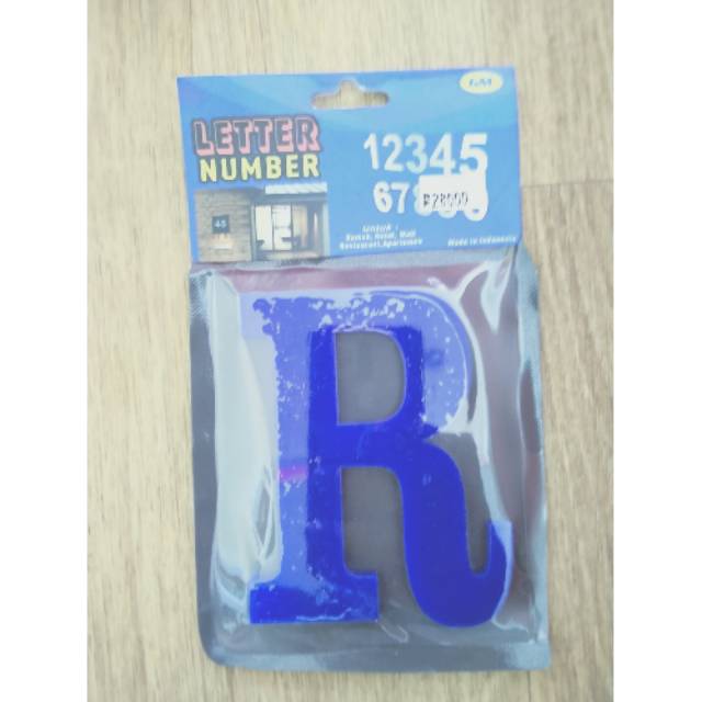 Jual GM LABEL ACRYLIC HURUF R UKURAN 10CM | Shopee Indonesia