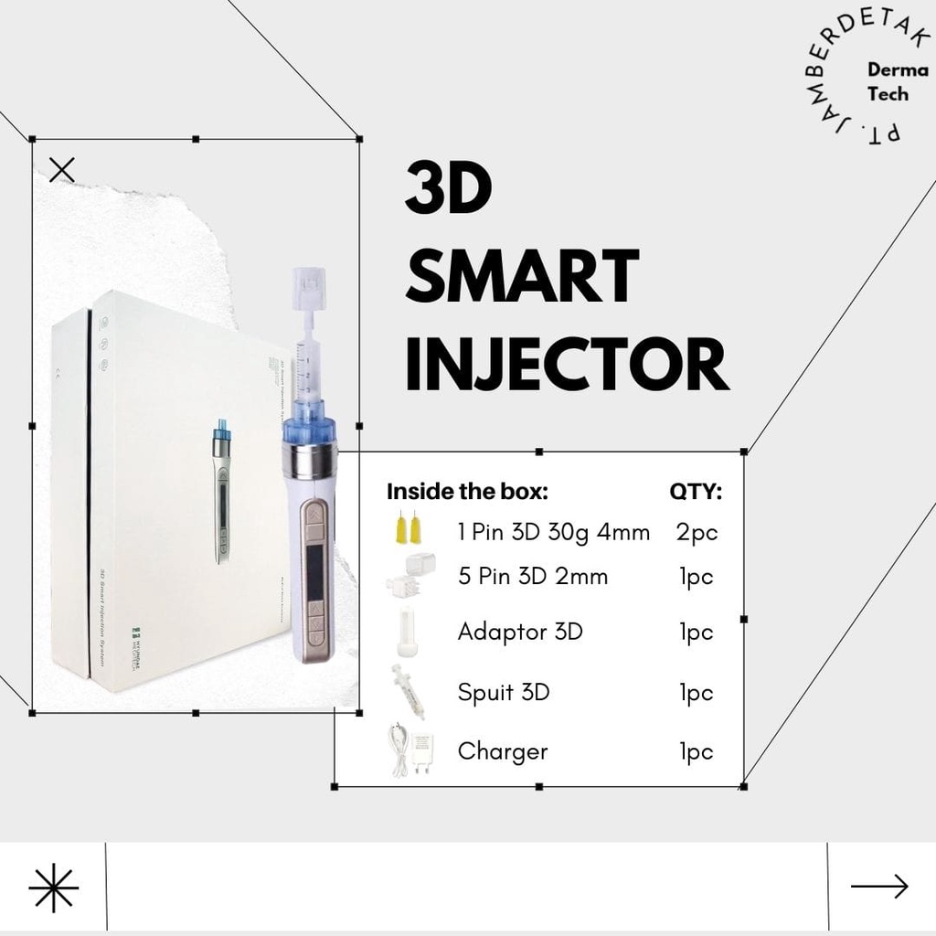 Jual smart injector 3d wireless skin booster injeksi serum mesogun ...