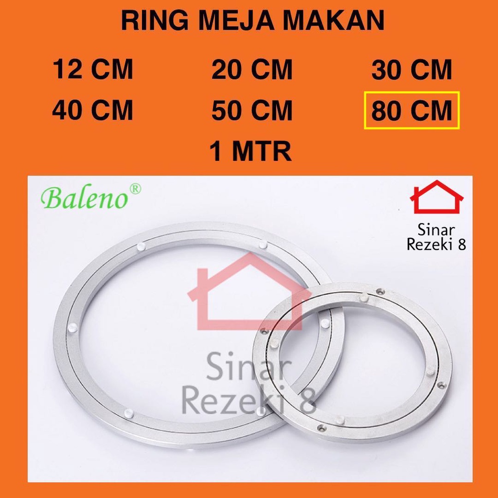 Jual 80 CM 31" inch Kolaher Ring Meja Putar Makan Putar Lazy Susan ...