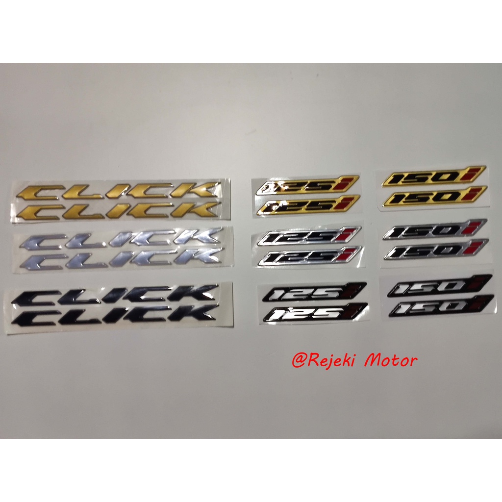 Jual EMBLEM CLICK 125i 150i TIMBUL BAHAN PLASTIK ABS | Shopee Indonesia